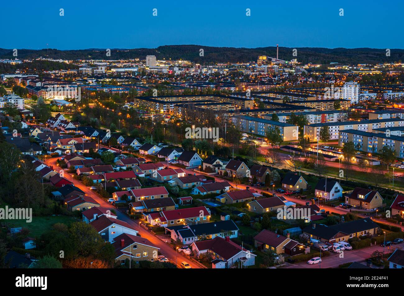 Aerial dusk shot hi-res stock photography and images - Alamy