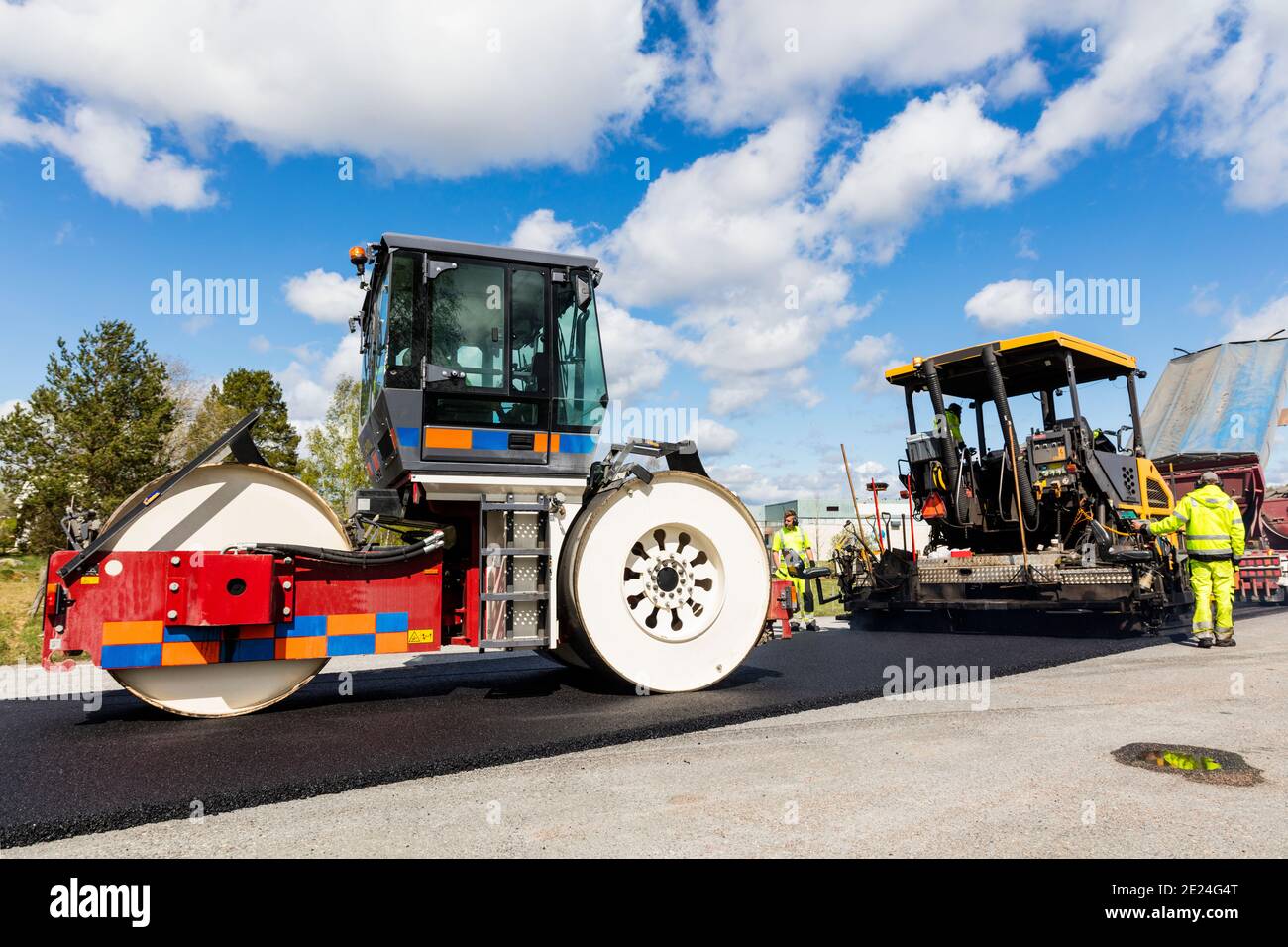 View of roadworks Stock Photo - Alamy