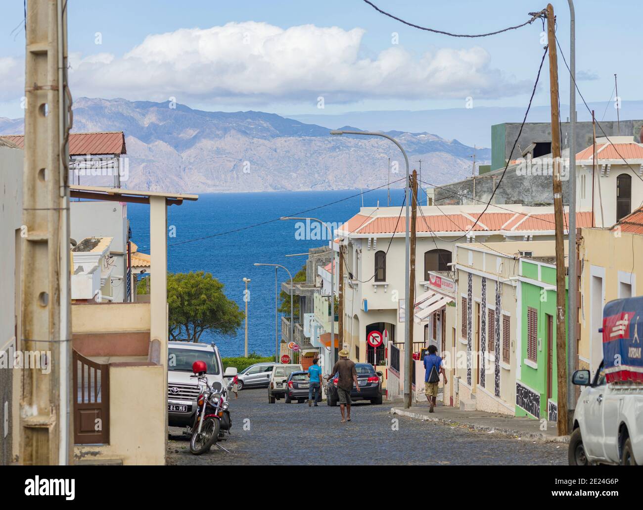 Sao Filipe, the capital of the island. Fogo Island (Ilha do Fogo), part ...