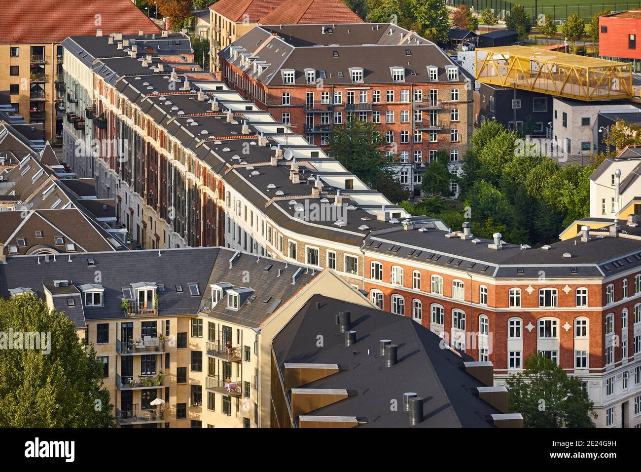Copenhagen traditional buildings city center sightseeing. Travel in ...
