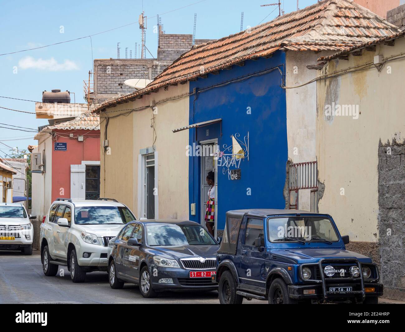 Traditional houses dating back to colonial times in Plato. The capital ...