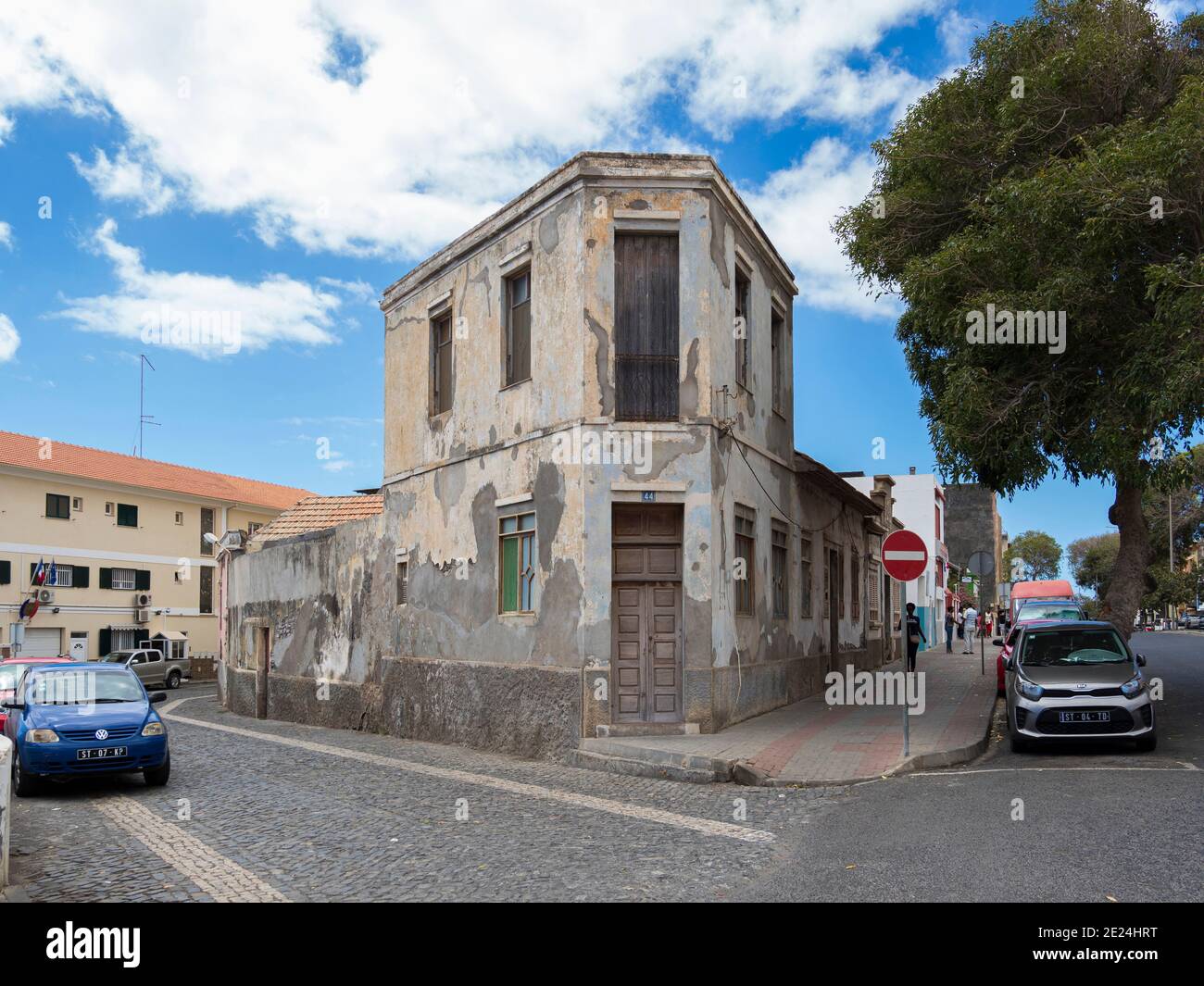 Traditional houses dating back to colonial times in Plato. The capital ...