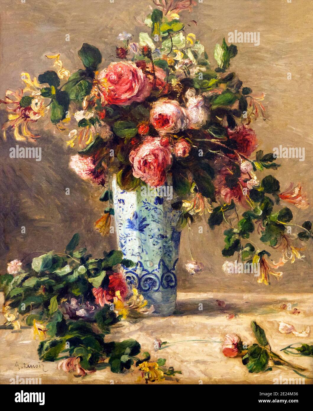 Pierre auguste renoir in the roses hi-res stock photography and images ...