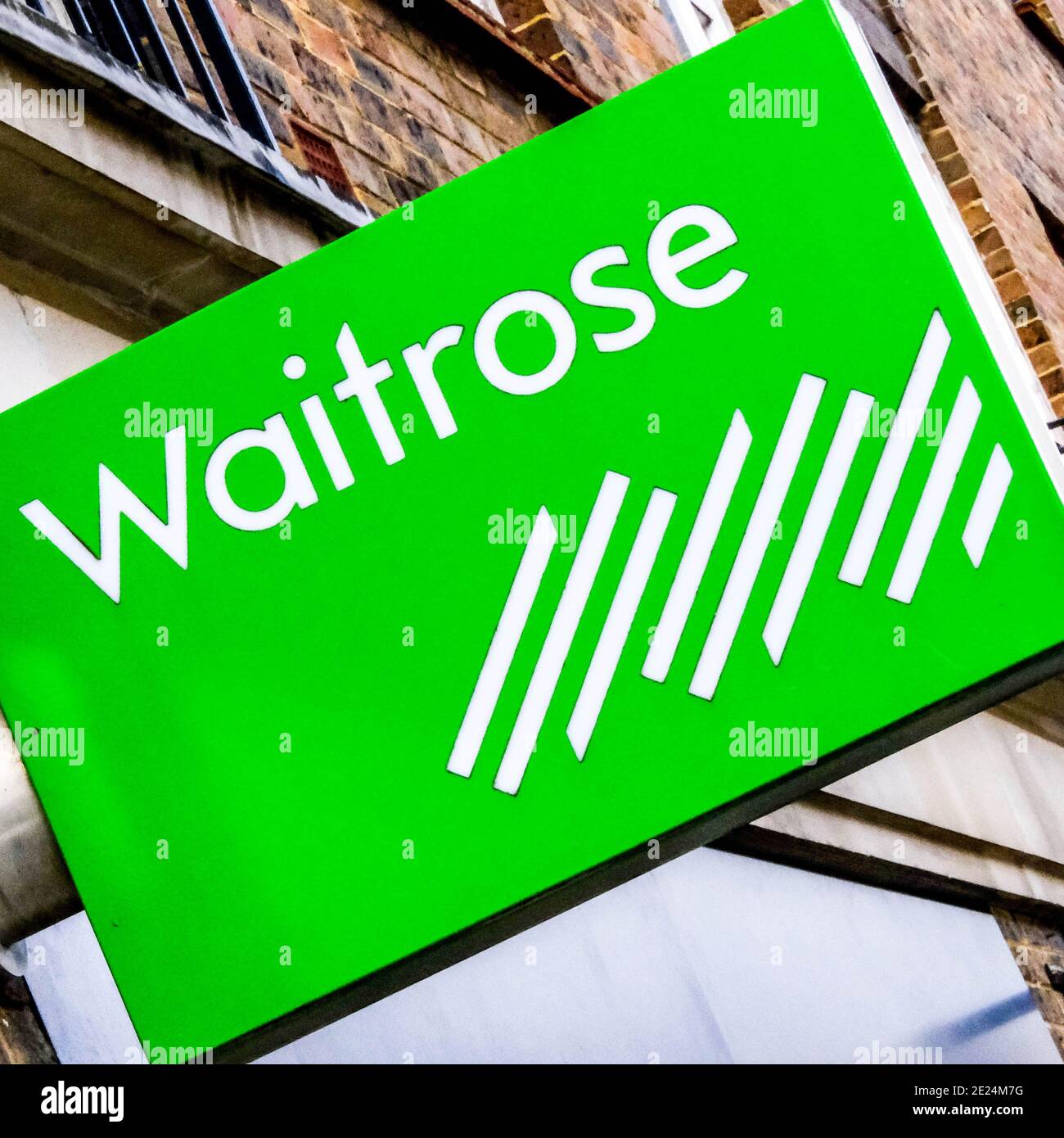 London UK, January 07 2021, Waitrose Food Supermarket Sign Or Logo ...