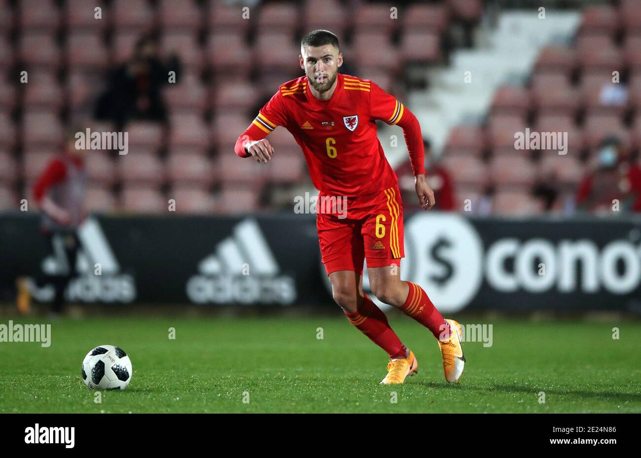 Wales' Brandon Cooper during the UEFA Euro 2021 Under-21 Qualifying ...