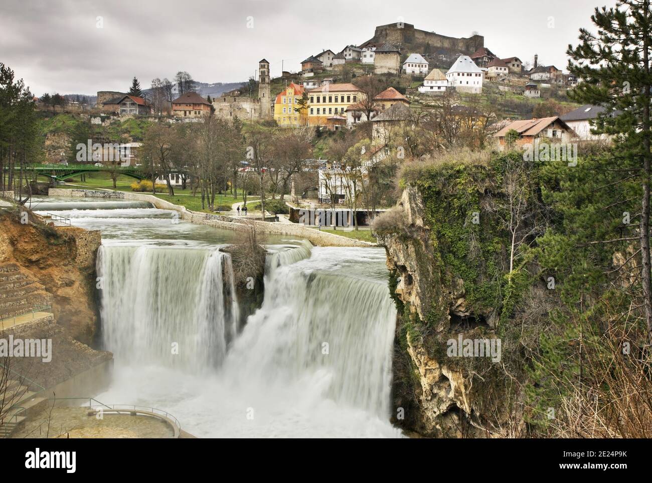 Jajce waterfall hi-res stock photography and images - Alamy