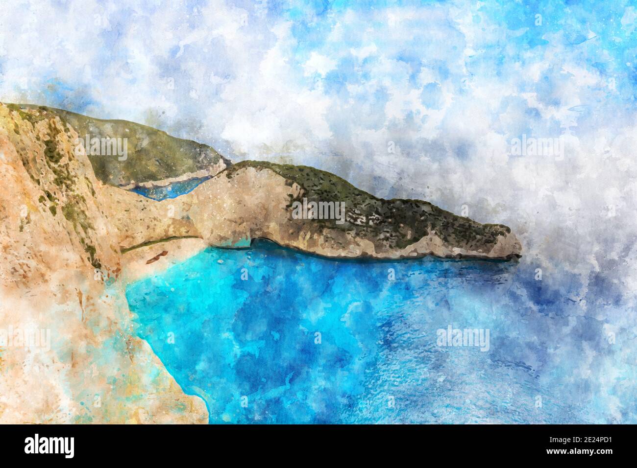 Navagio Beach with Shipwreck on Zakynthos Island, Greece Stock Photo ...