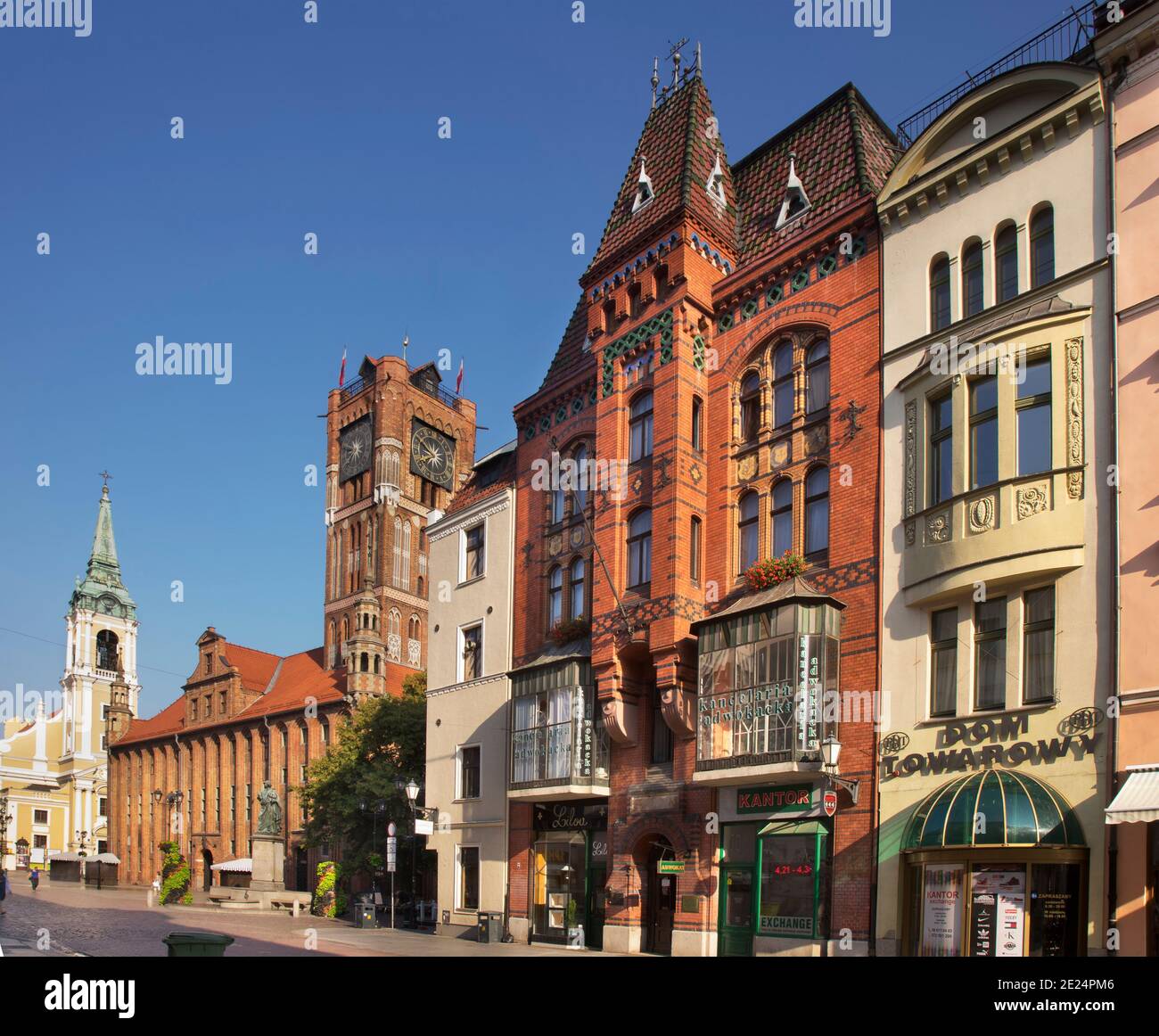Szeroka street in Torun. Poland Stock Photo - Alamy