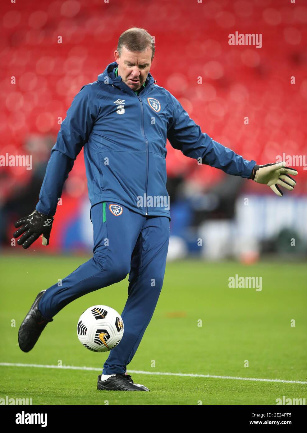 Republic of Ireland goalkeeping coach Alan Kelly during the ...