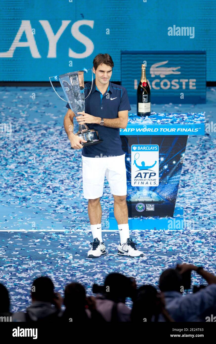 Roger Federer with the ATP Finals trophy Stock Photo - Alamy
