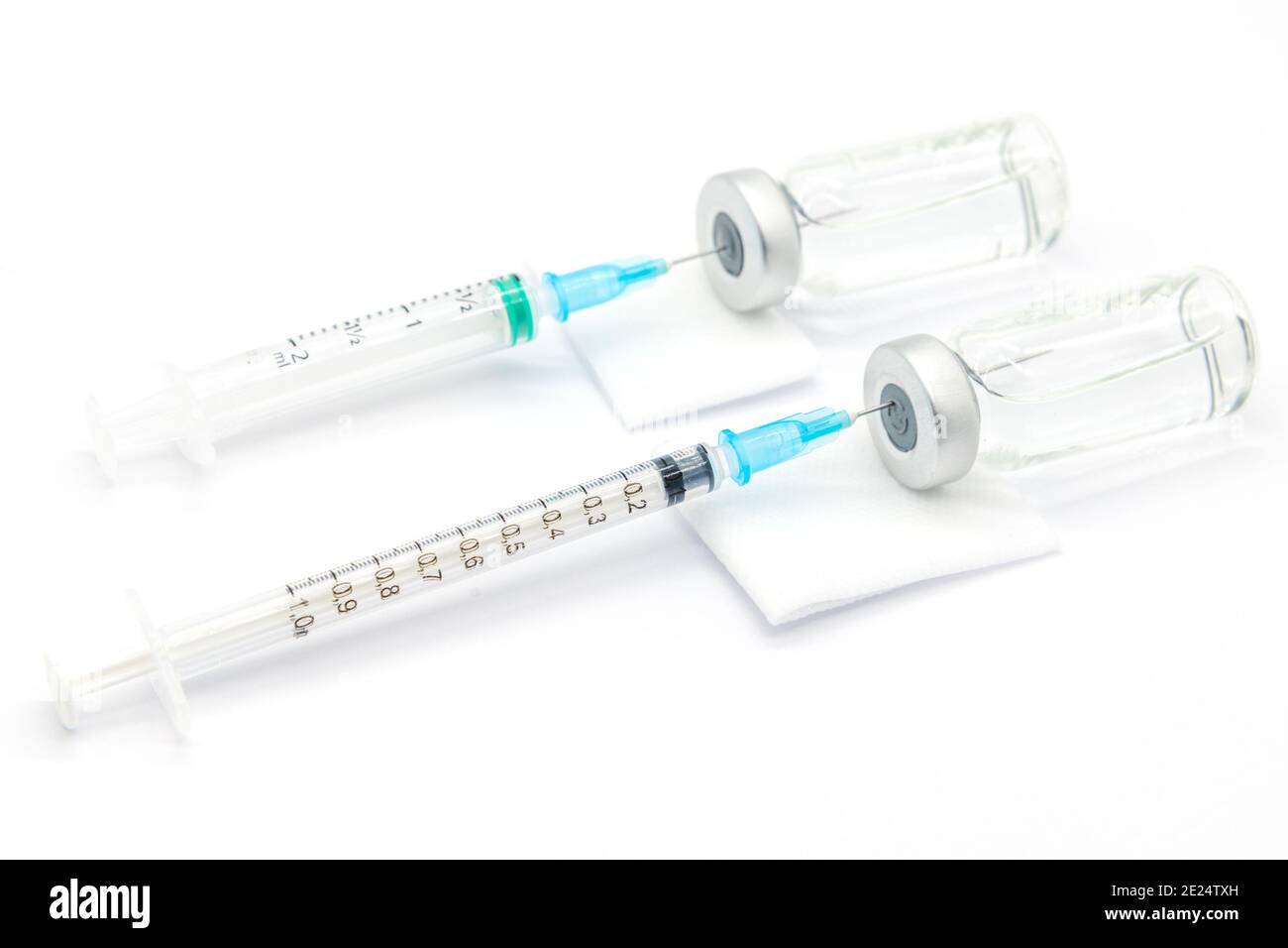 Covid vials and syringes Cut Out Stock Images & Pictures - Alamy