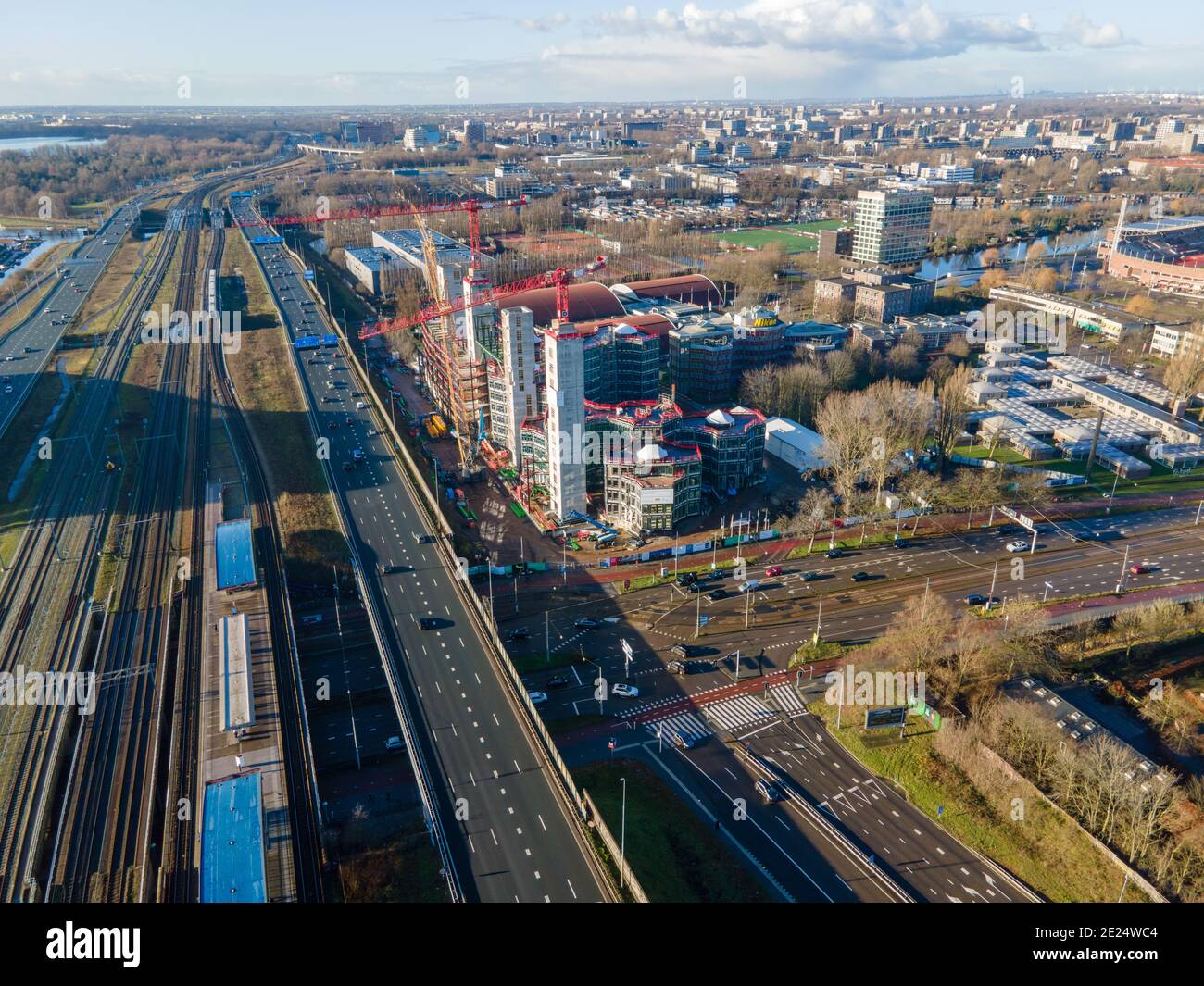 Aerial amsterdam south hi-res stock photography and images - Alamy