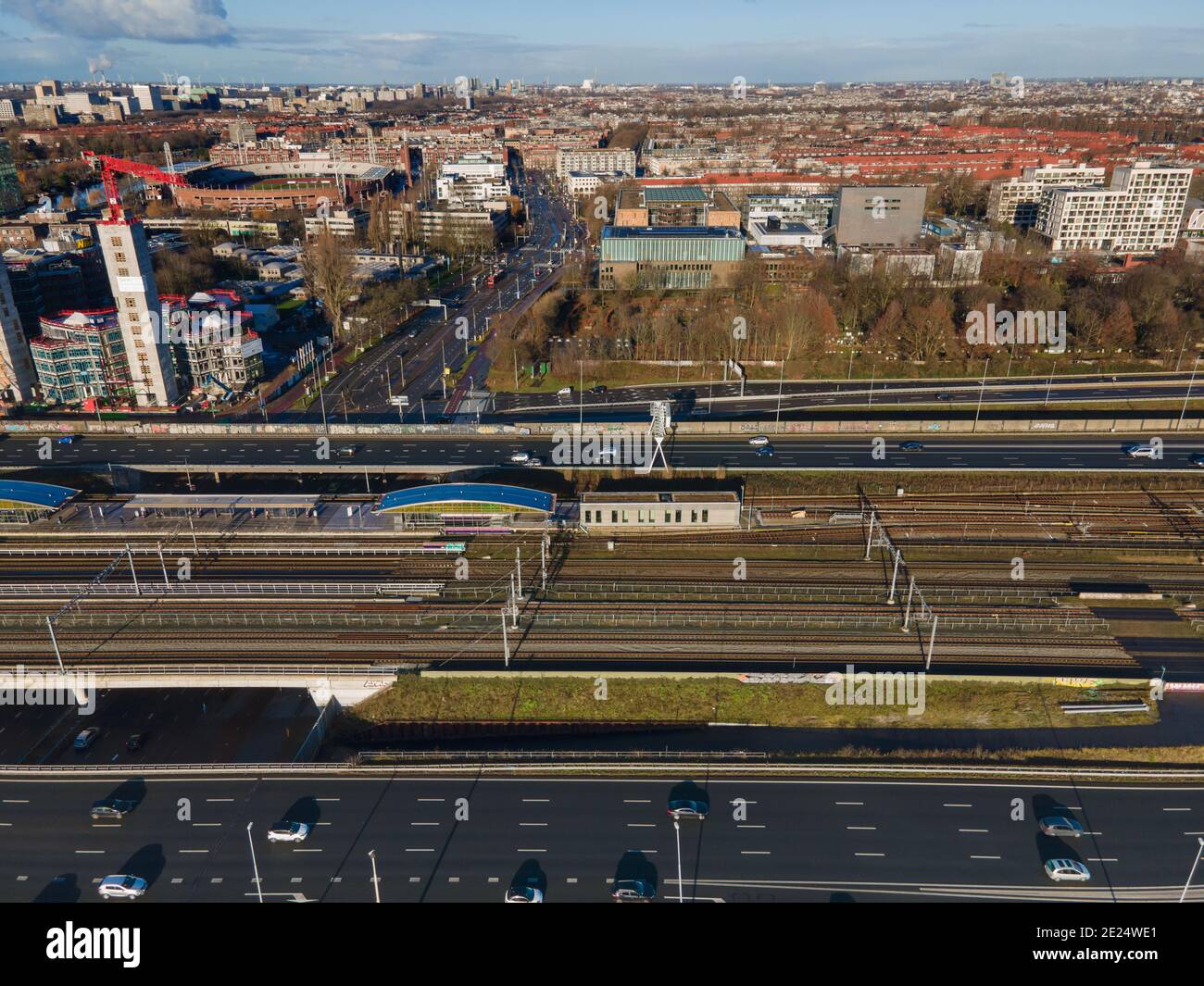 Aerial amsterdam south hi-res stock photography and images - Alamy