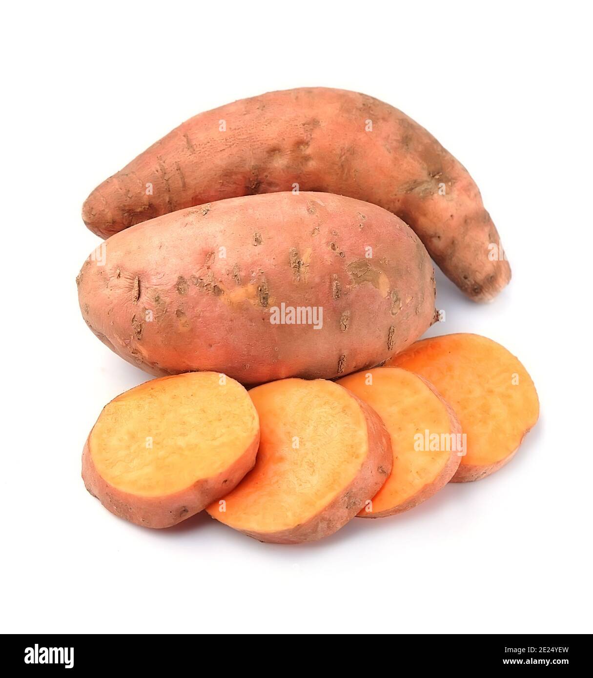 Batata. Sweet potato in closeup on white backgrounds Stock Photo - Alamy