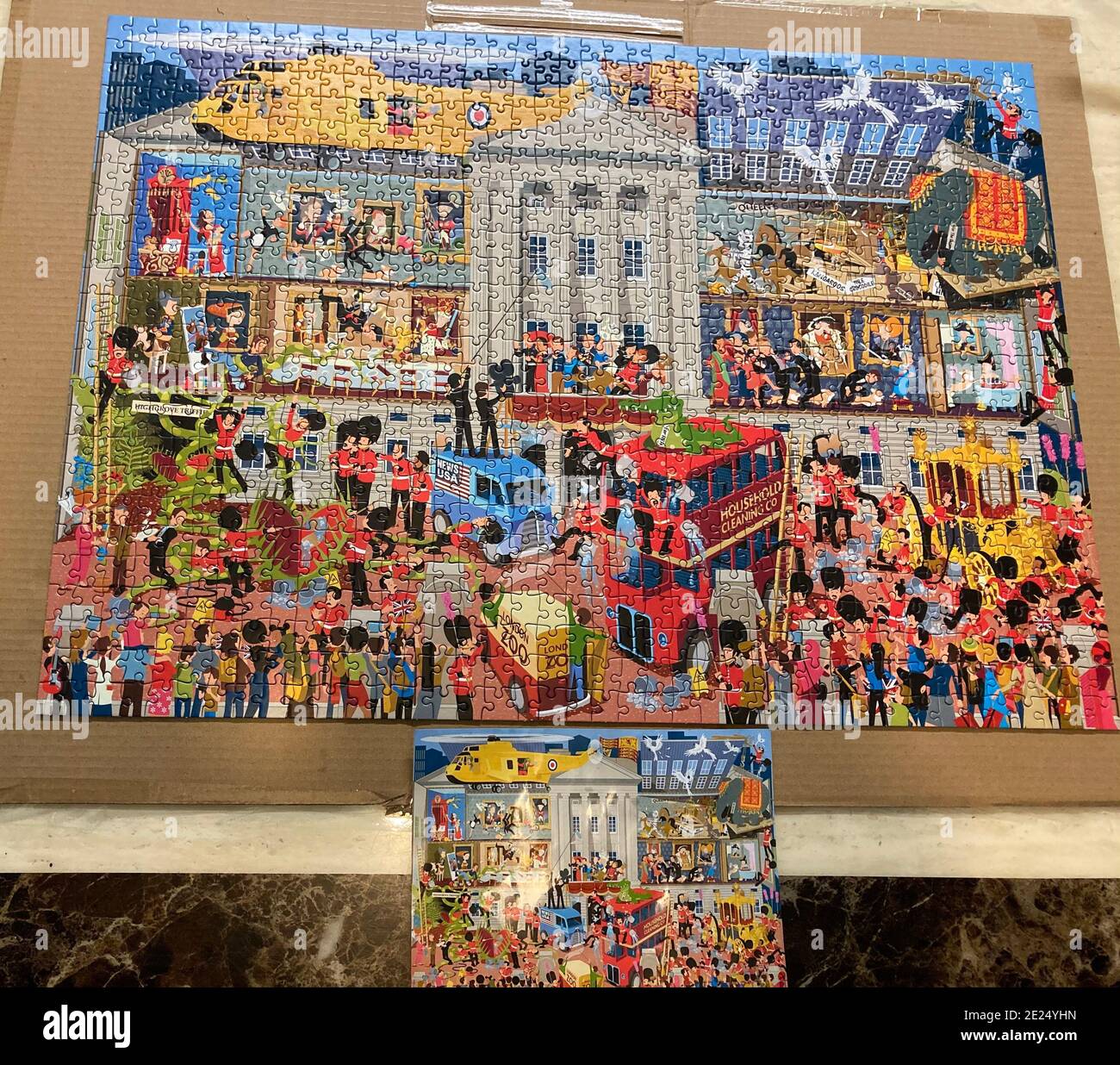 Finished jigsaw puzzle Stock Photo - Alamy
