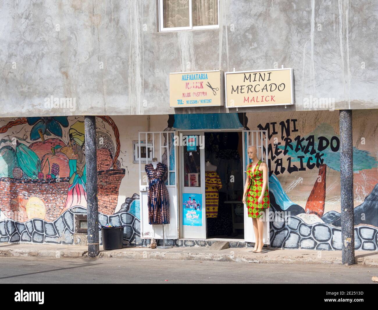 Town of Assomada (Somada). Island of Santiago (Ilha de Santiago ...