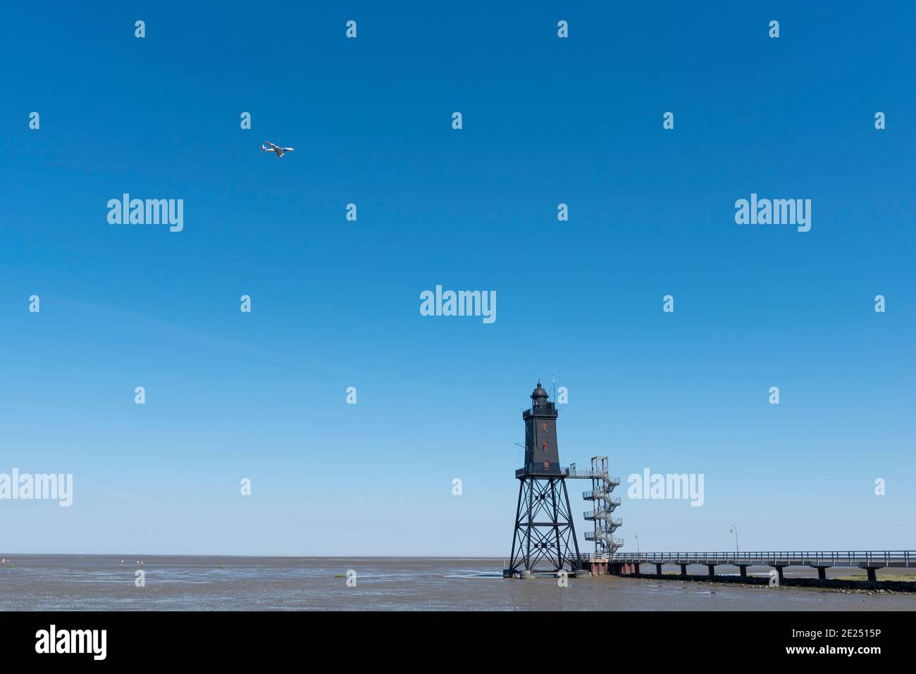 Lighthouse Obereversand, Dorum-Neufeld, Lower Saxony, Germany, Europe ...