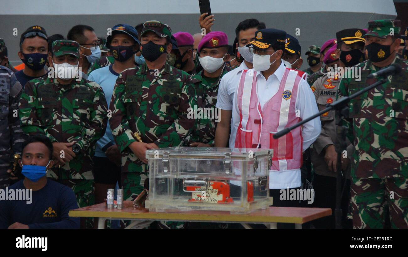 January 12, 2021: Part of the FDR of the Sriwijaya Air SJ 182 aircraft ...
