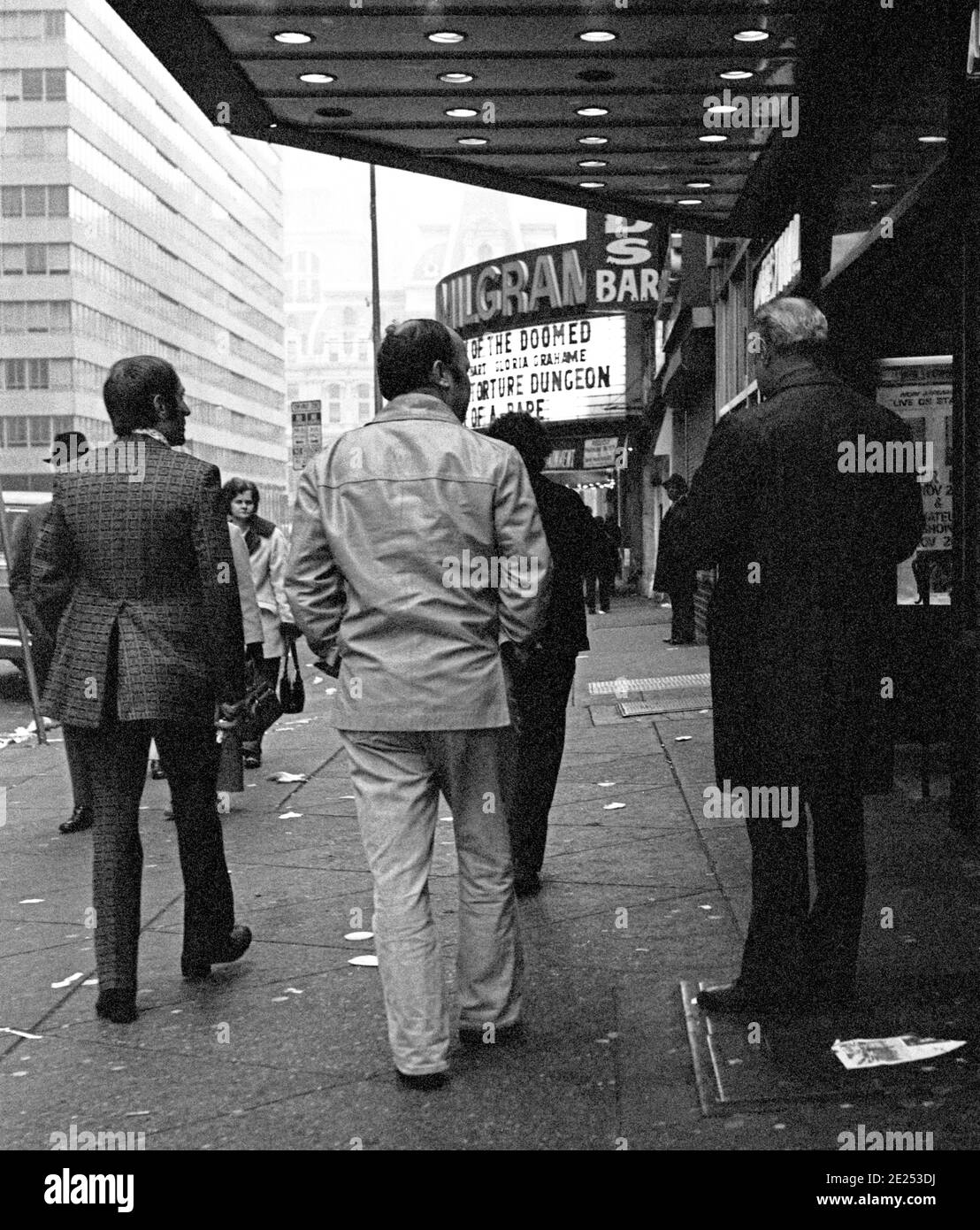 People are walking down the street. Philadelphia, USA, 1976 Stock Photo ...
