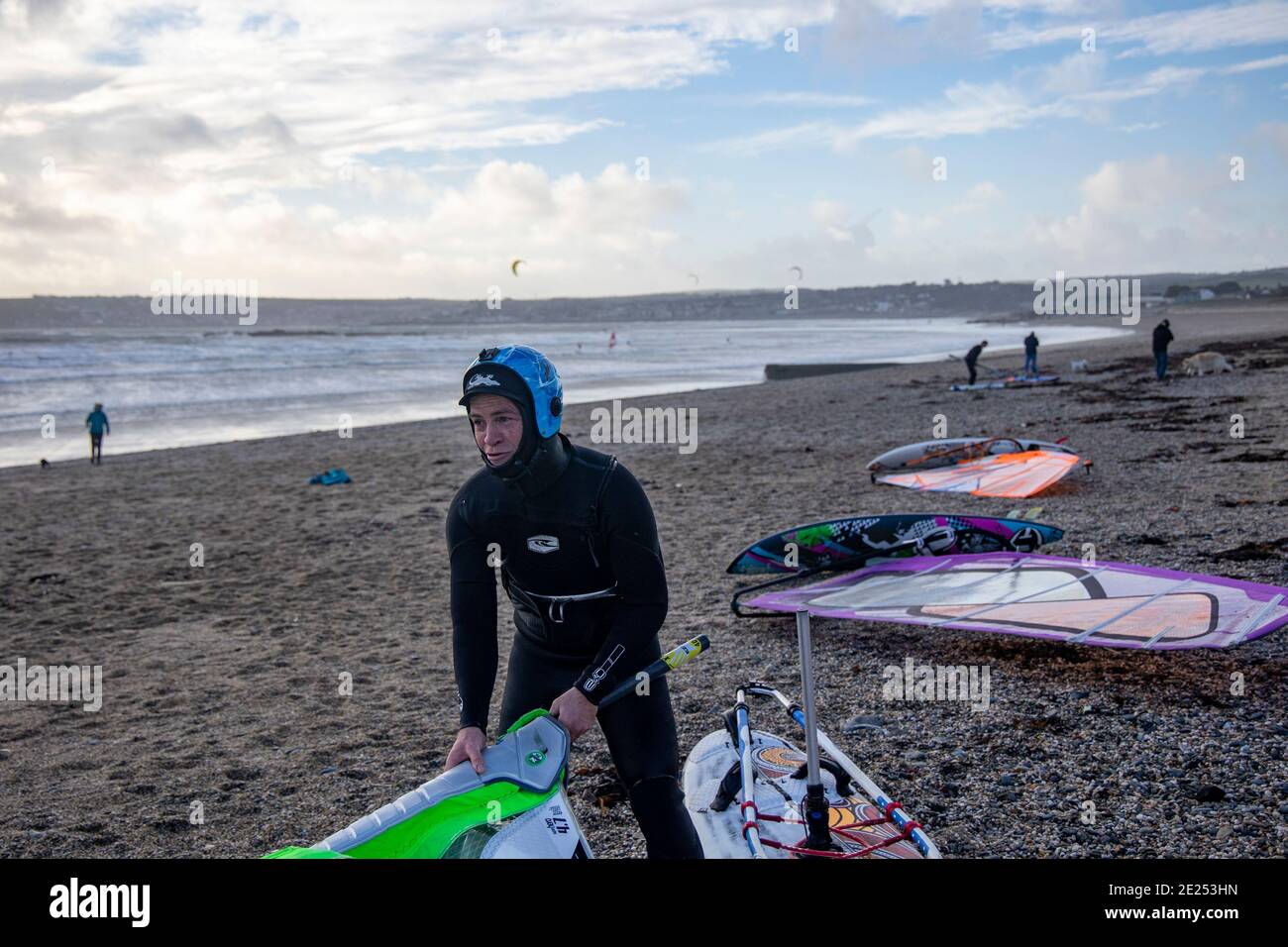 Winter cornwall sail hi-res stock photography and images - Alamy