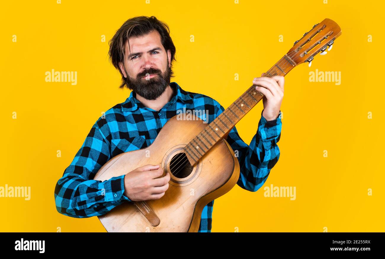 Singer Long Hair Beard High Resolution Stock Photography and Images - Alamy