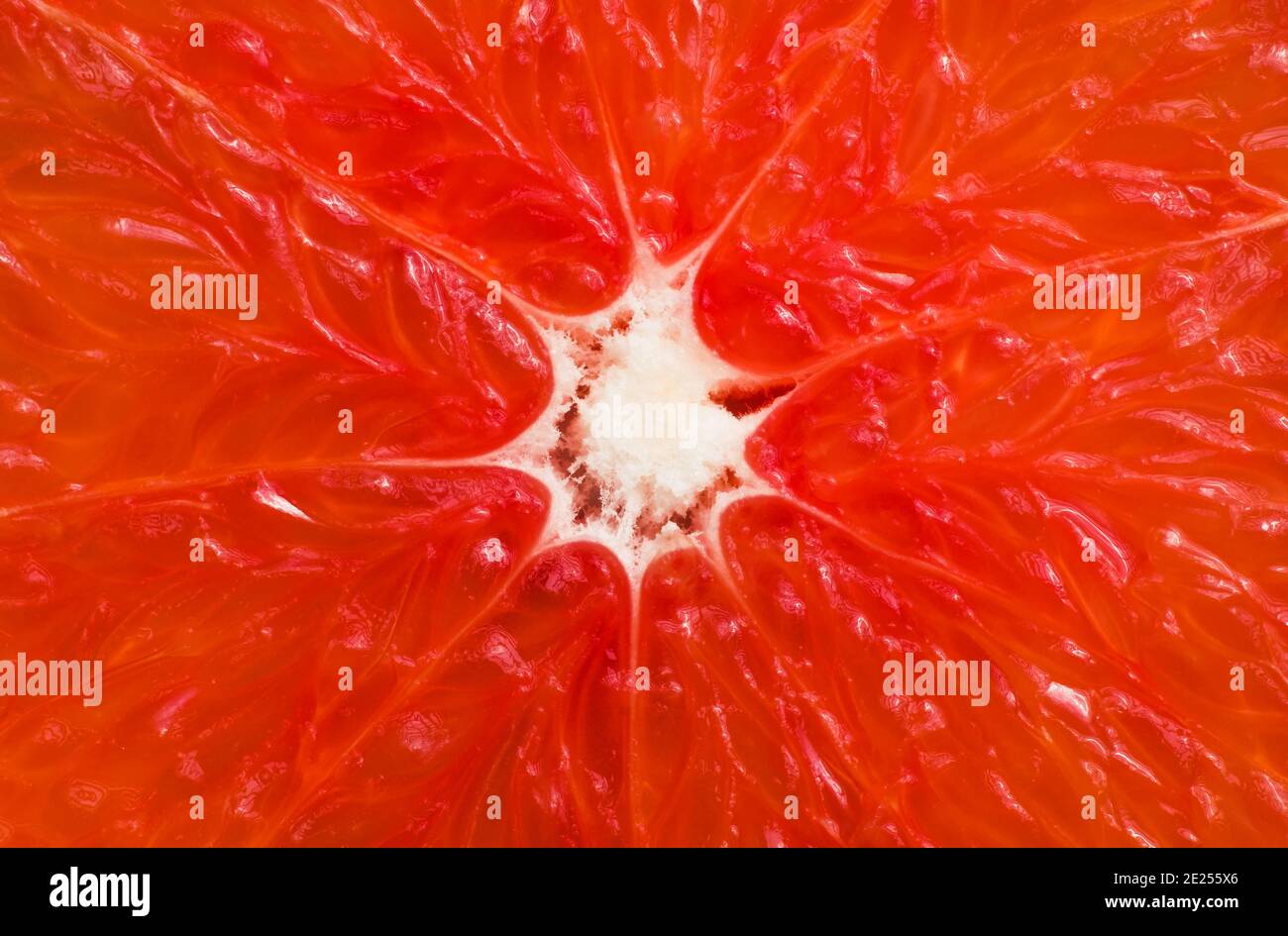 Red Orange Slice Center Stock Photo - Alamy