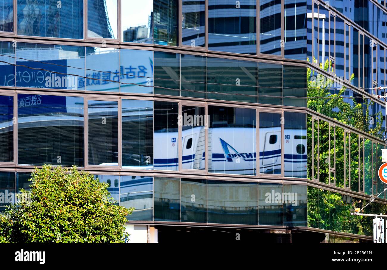 Shinkansen bullet train windows japan hi-res stock photography and ...