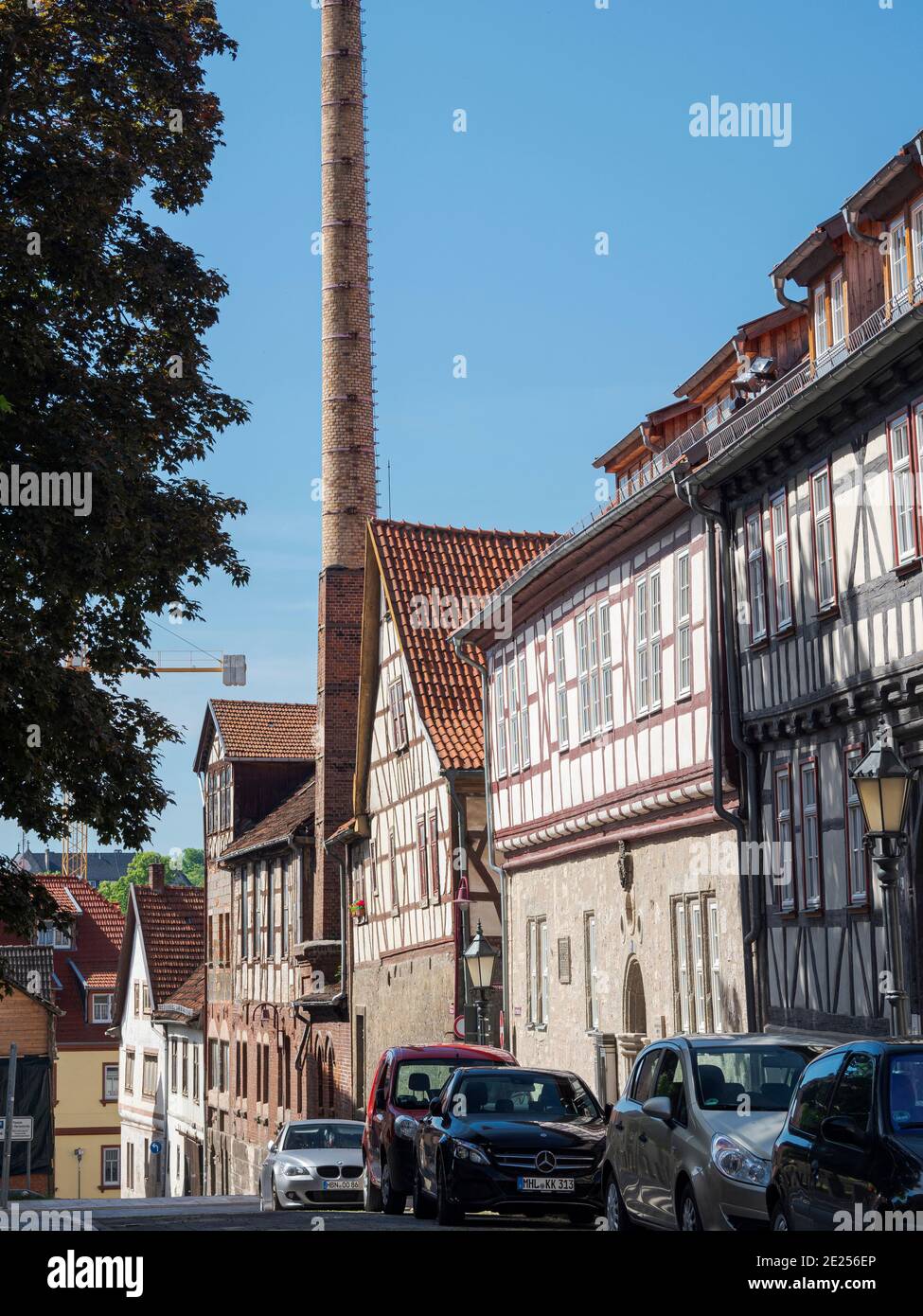 Old town houses buildt with traditionl timber framing The medieval town ...