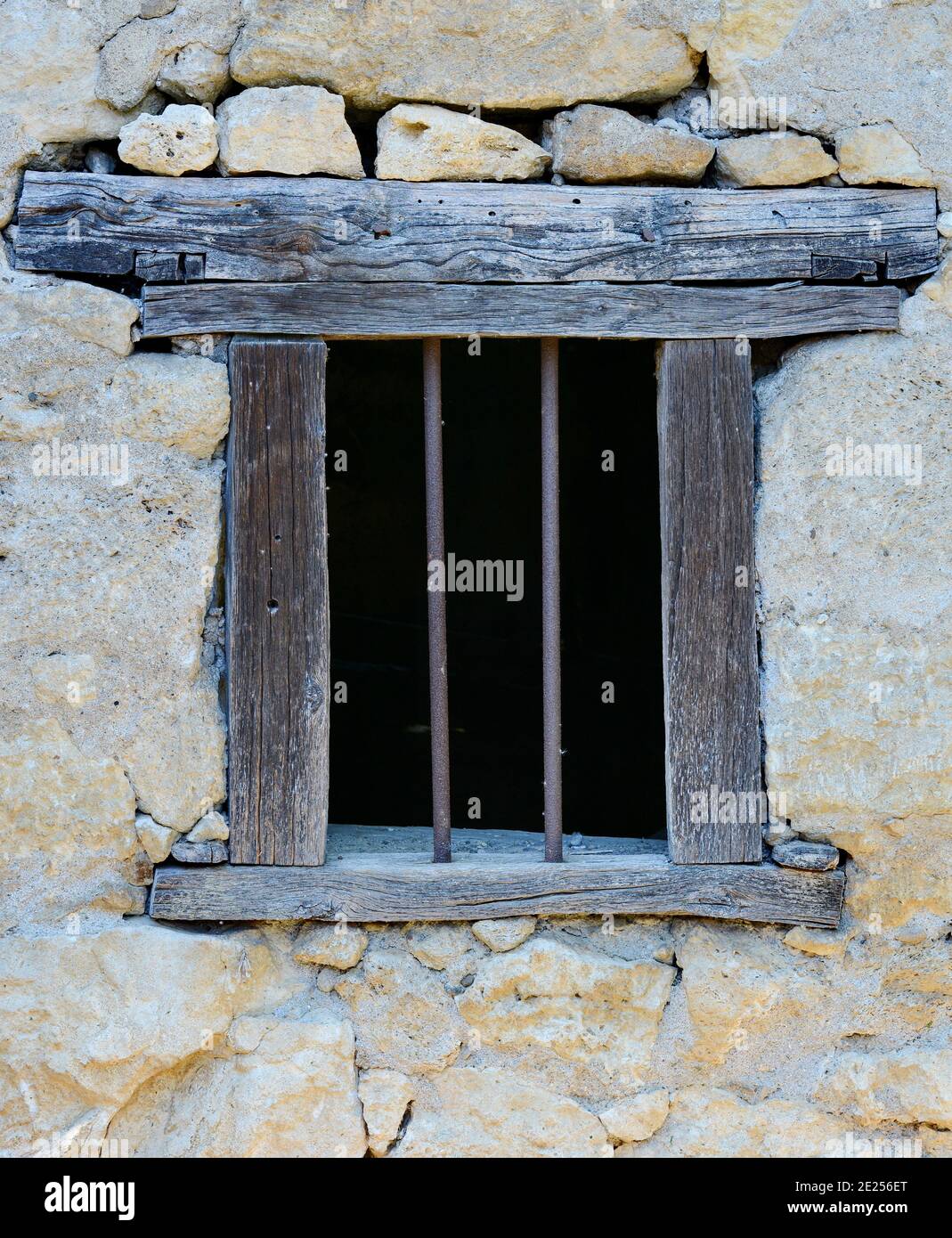 Traditional serbian stone house window with ornaments Stock Photo - Alamy