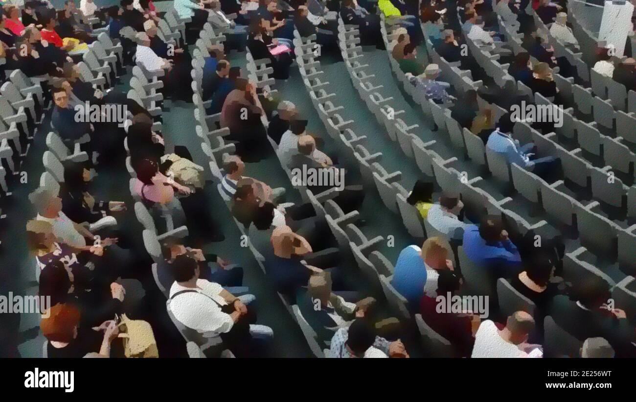 Audience clapping in movie theater hi-res stock photography and images ...