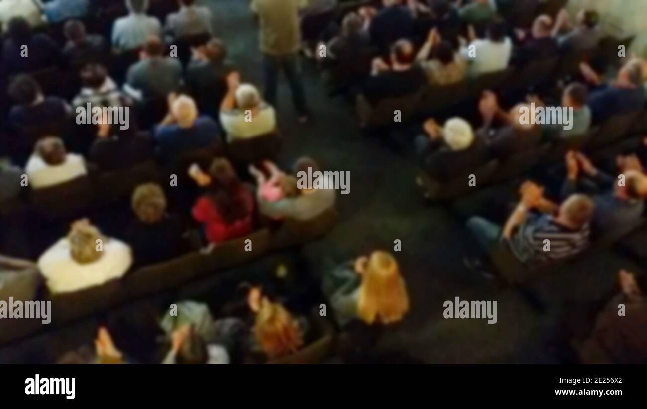 Audience clapping in movie theater hi-res stock photography and images ...