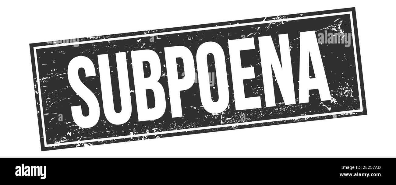 Subpoena stamp hi-res stock photography and images - Alamy