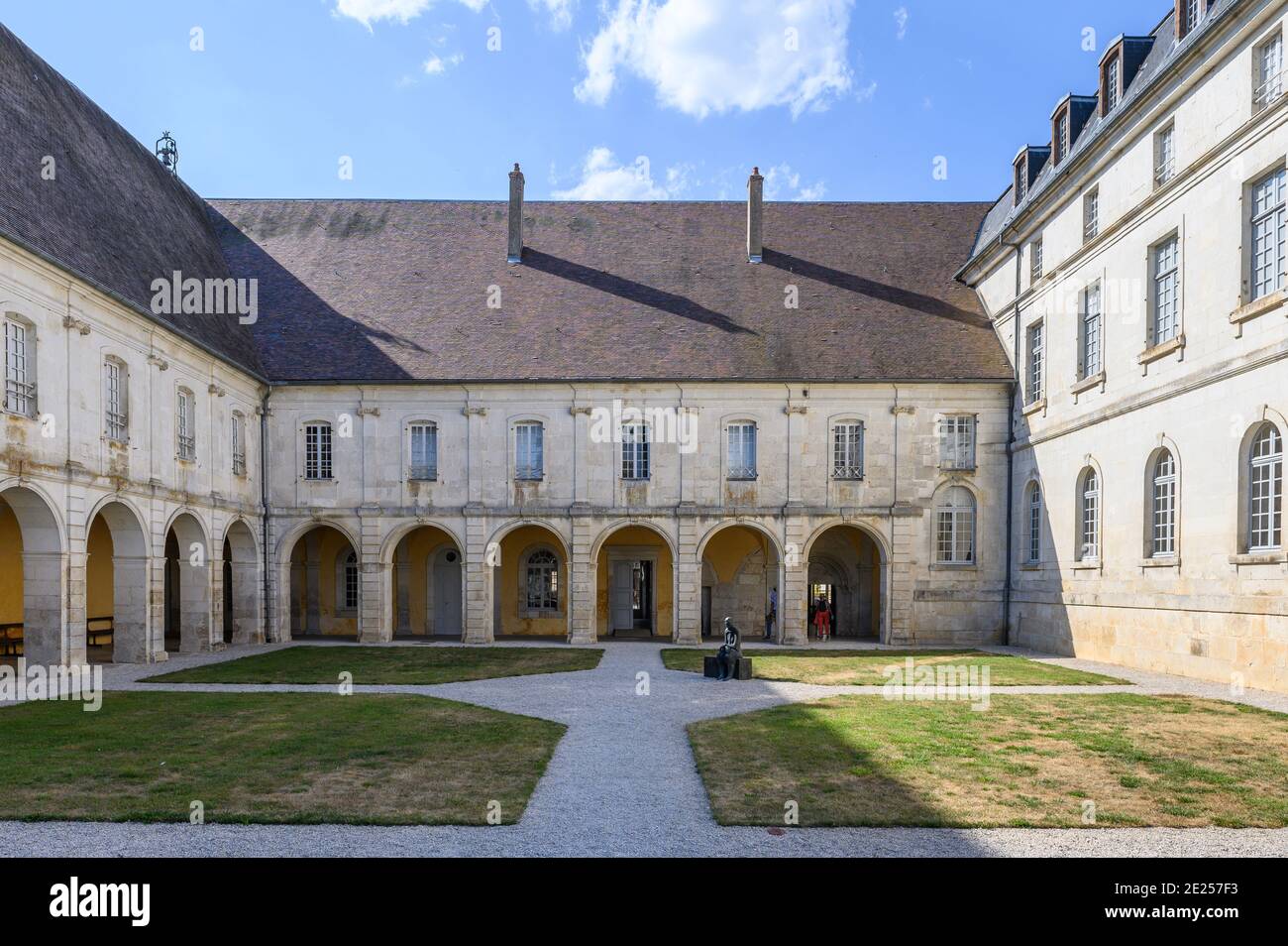 Auberive Abbey, building registered as a National Historic Landmark ...