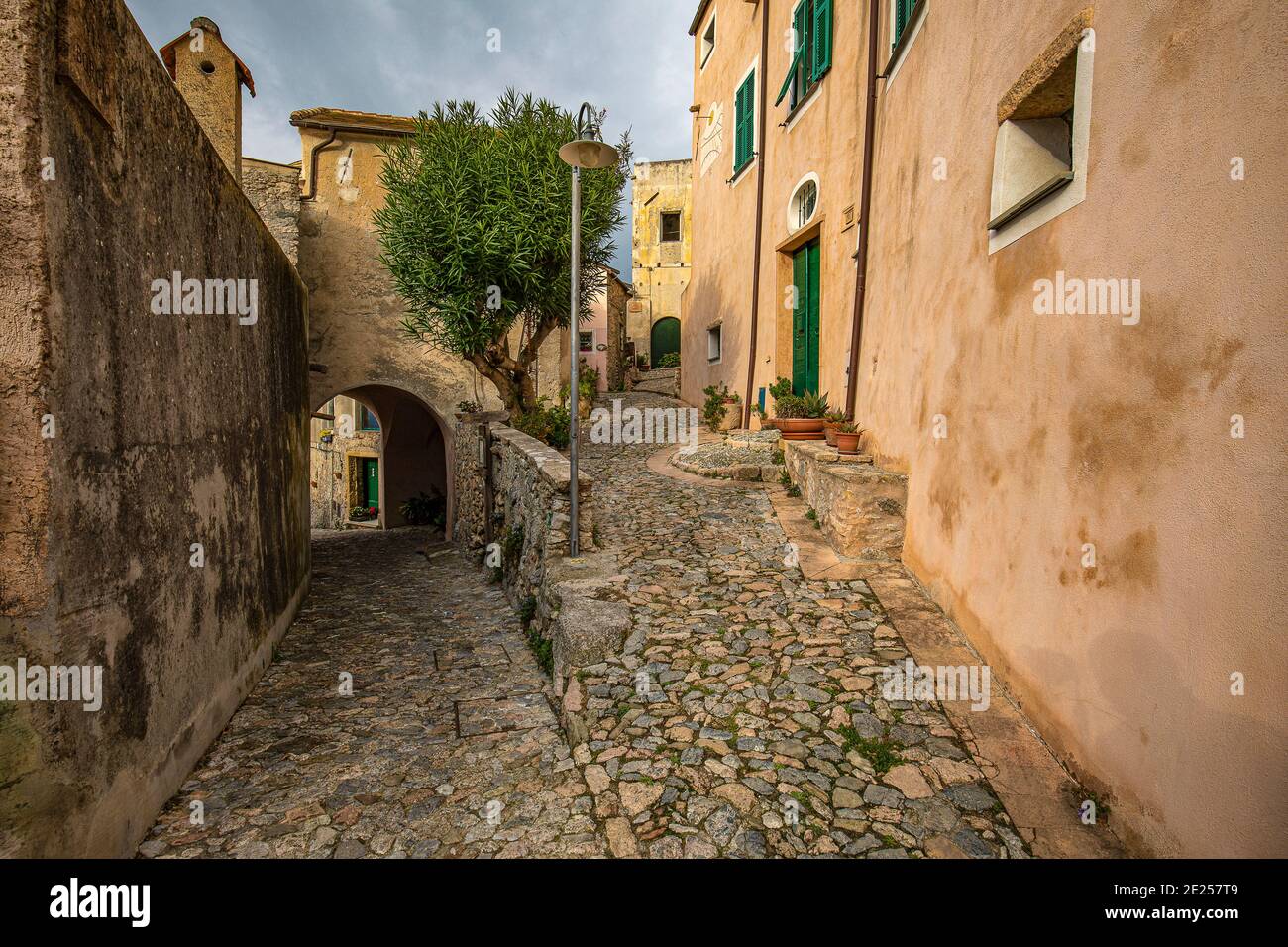 Italy Liguria Verezzi the village Stock Photo - Alamy