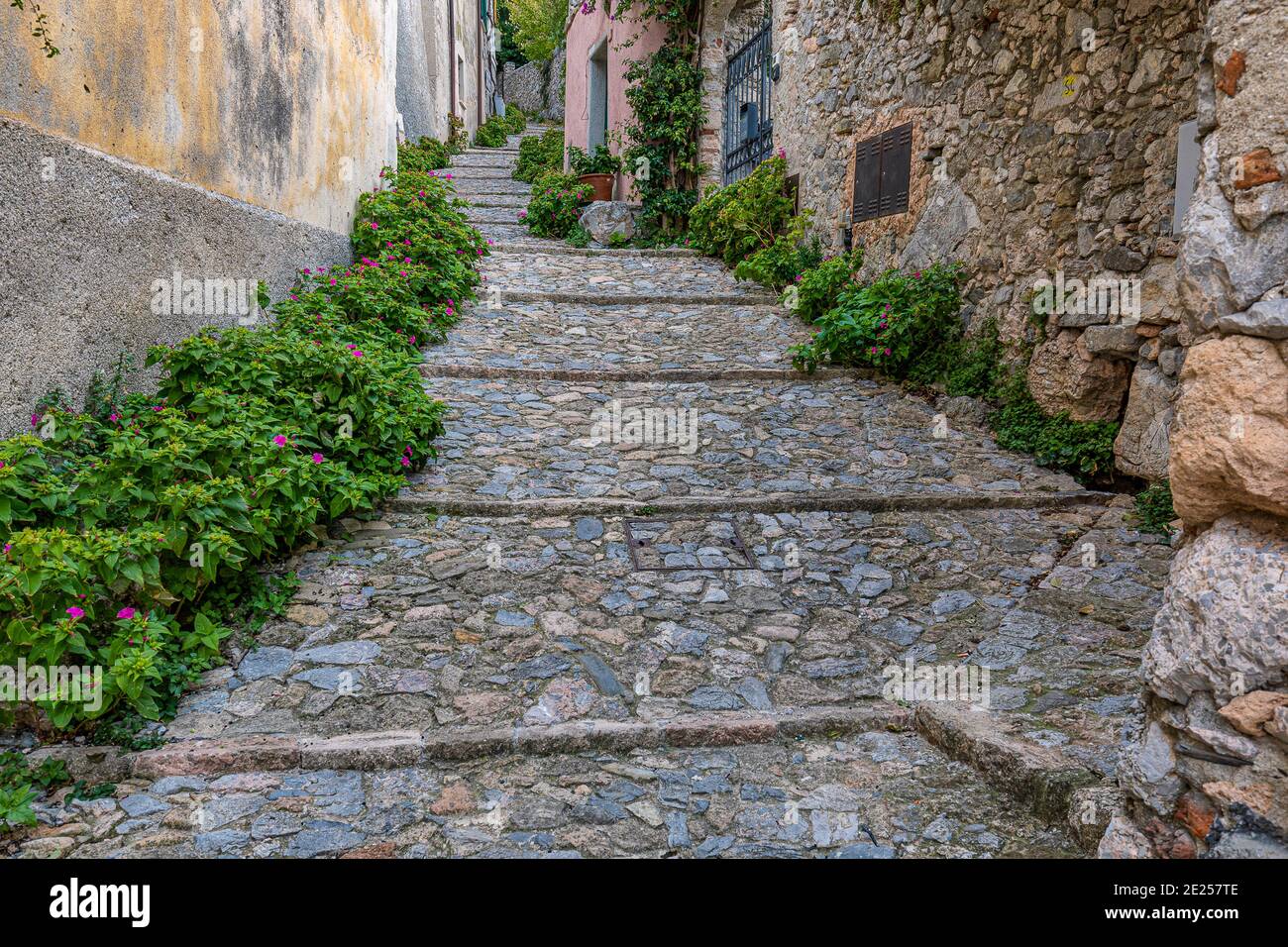 Italy Liguria Verezzi the village Stock Photo - Alamy