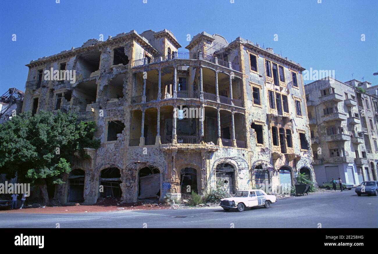 Damascus street in beirut hi-res stock photography and images - Alamy