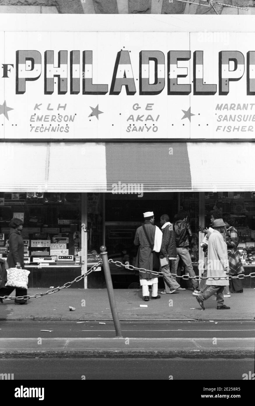 Street scene. Philadelphia, USA, 1976 Stock Photo - Alamy