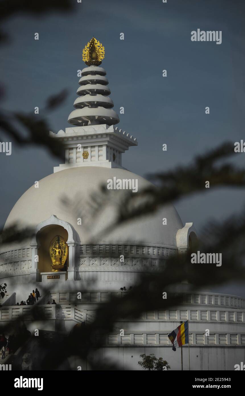 World Peace Pagoda Stock Photo - Alamy