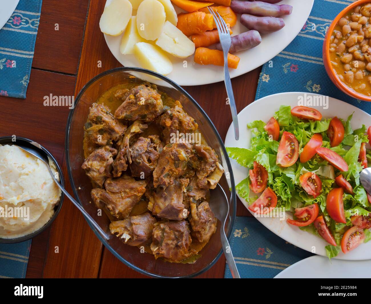 Typical dish of Cape Verde. Island Santo Antao, Cape Verde in the ...