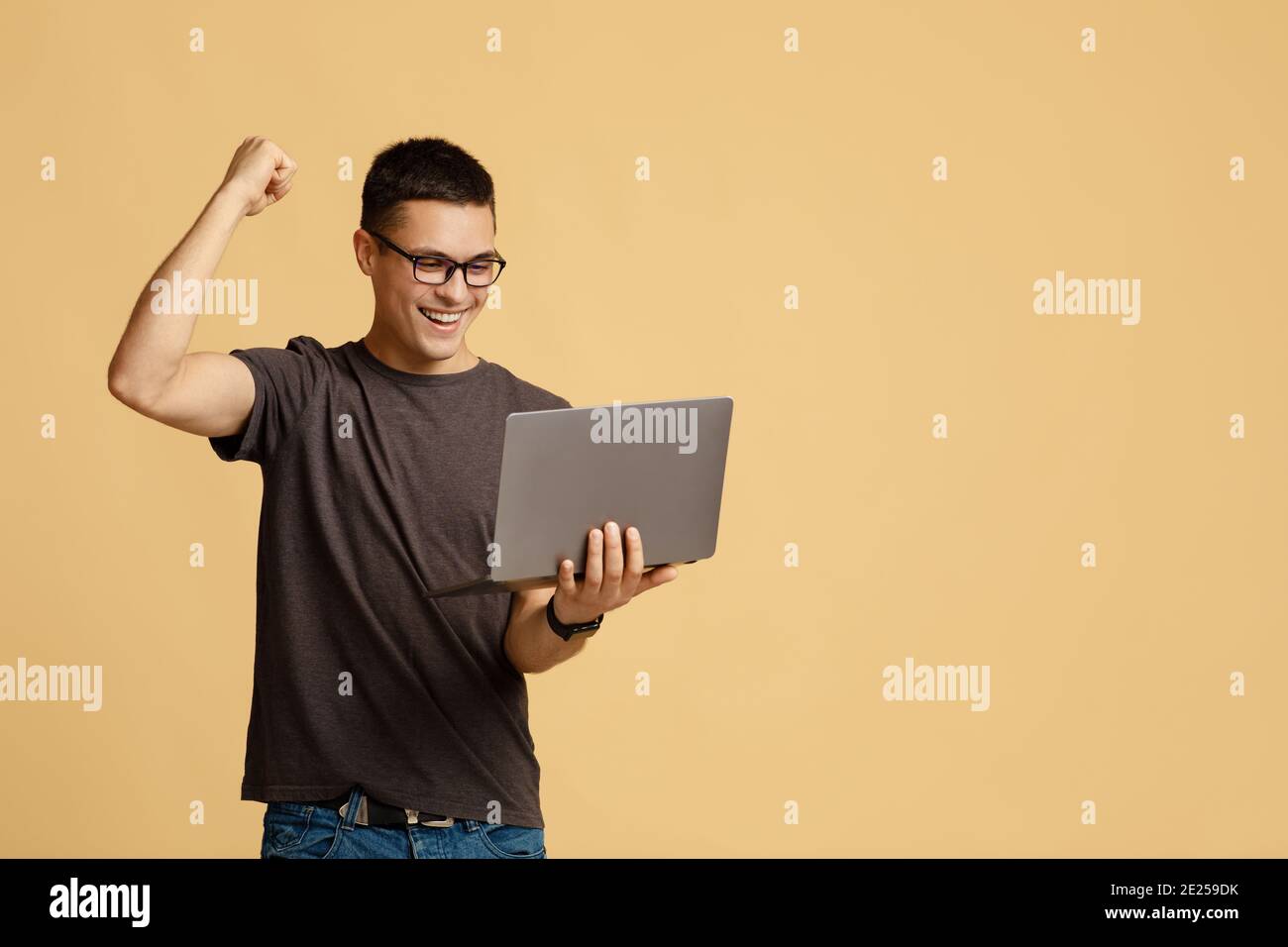 Great job, solving problem and win in game during covid lockdown Stock ...