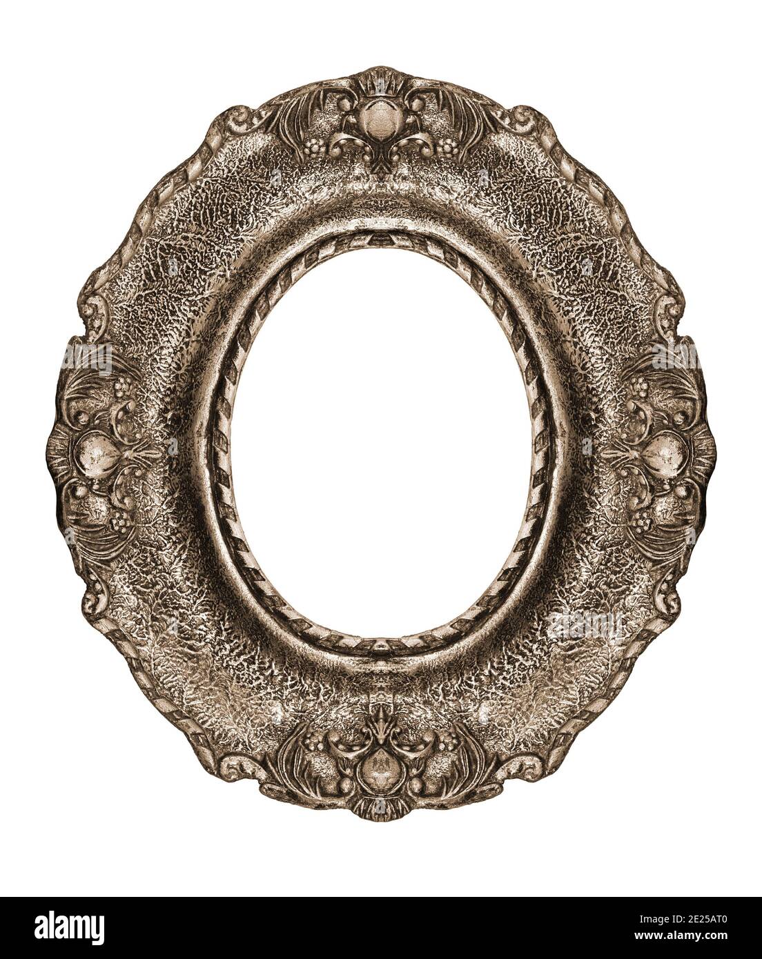 Oval Picture frame isolated on white background. Antique Frame Isolated ...