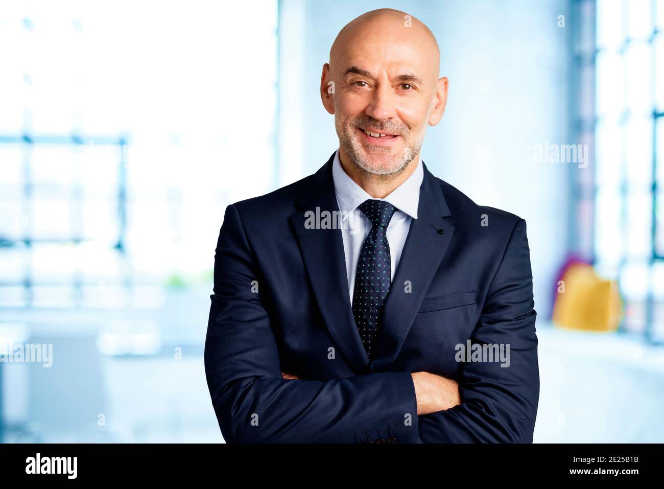 Bald businessman wearing suit hi-res stock photography and images - Alamy