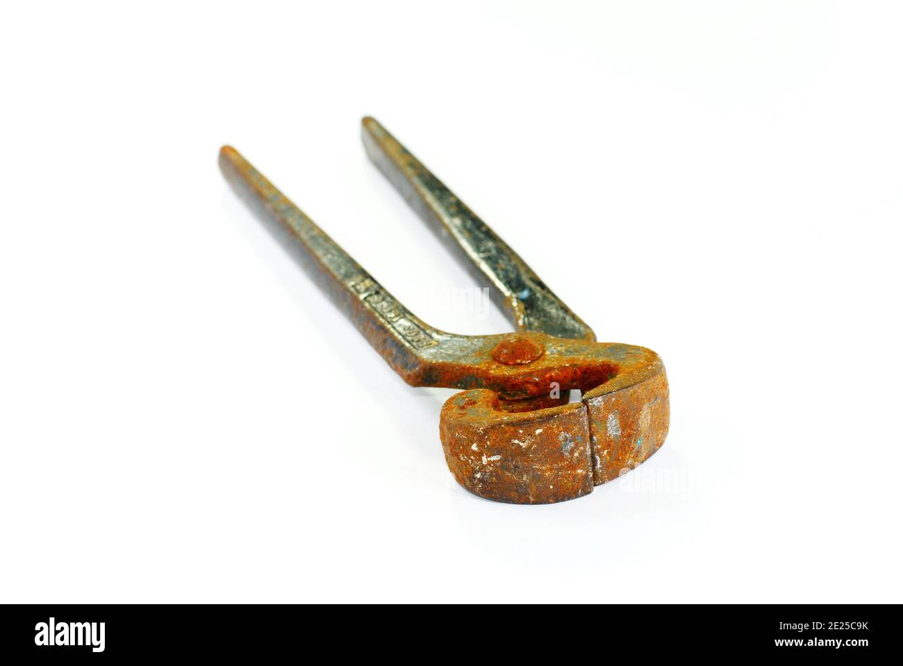 old rusty pliers on white Stock Photo - Alamy