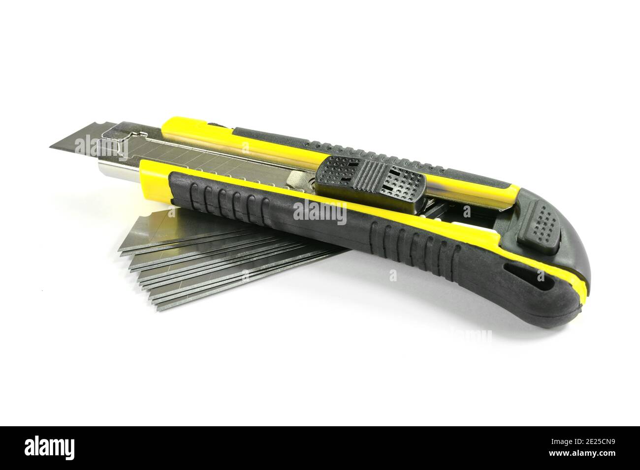 Box cutter knife isolated on white Stock Photo - Alamy