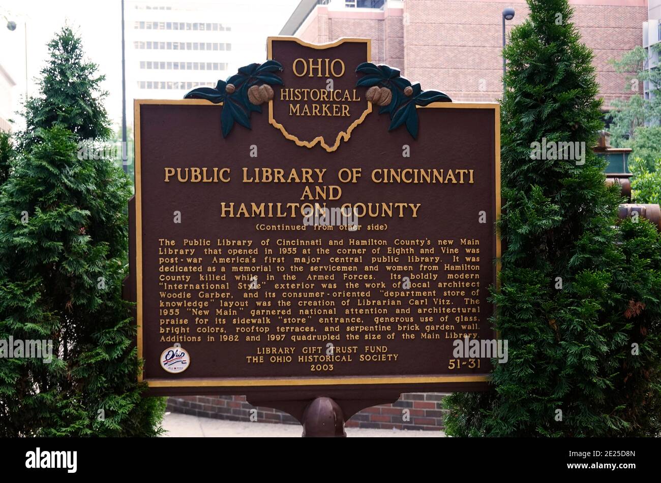 Cincinnati and Hamilton county public library in Ohio Stock Photo - Alamy