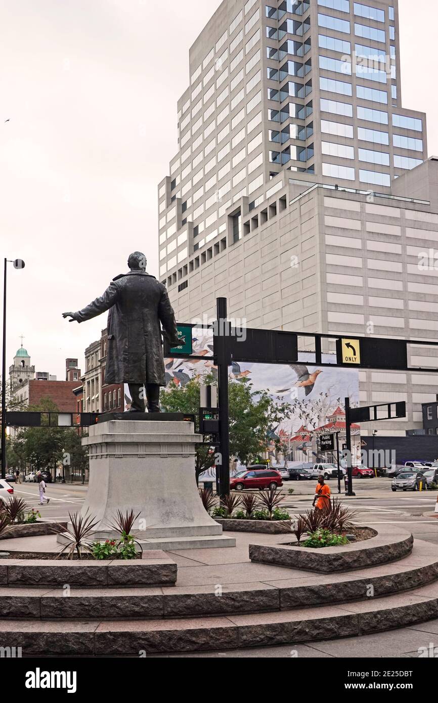 James Garfield statue in downtown Cincinnati Ohio Stock Photo - Alamy
