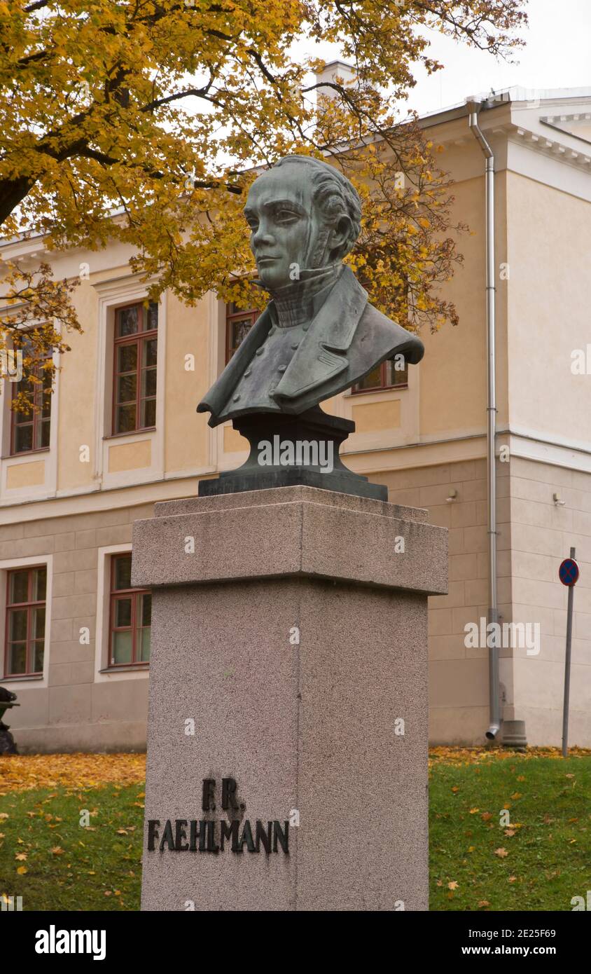 Monument to Friedrich Robert Faehlmann in front of Anatomical theatre ...