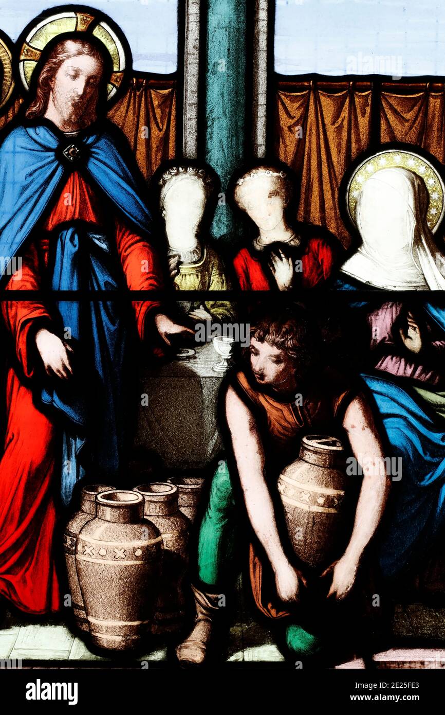 Water into wine and jesus hi-res stock photography and images - Alamy