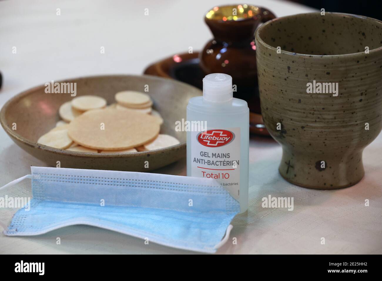 Church during the Coronavirus epidemic. COVID-19 instructions ...