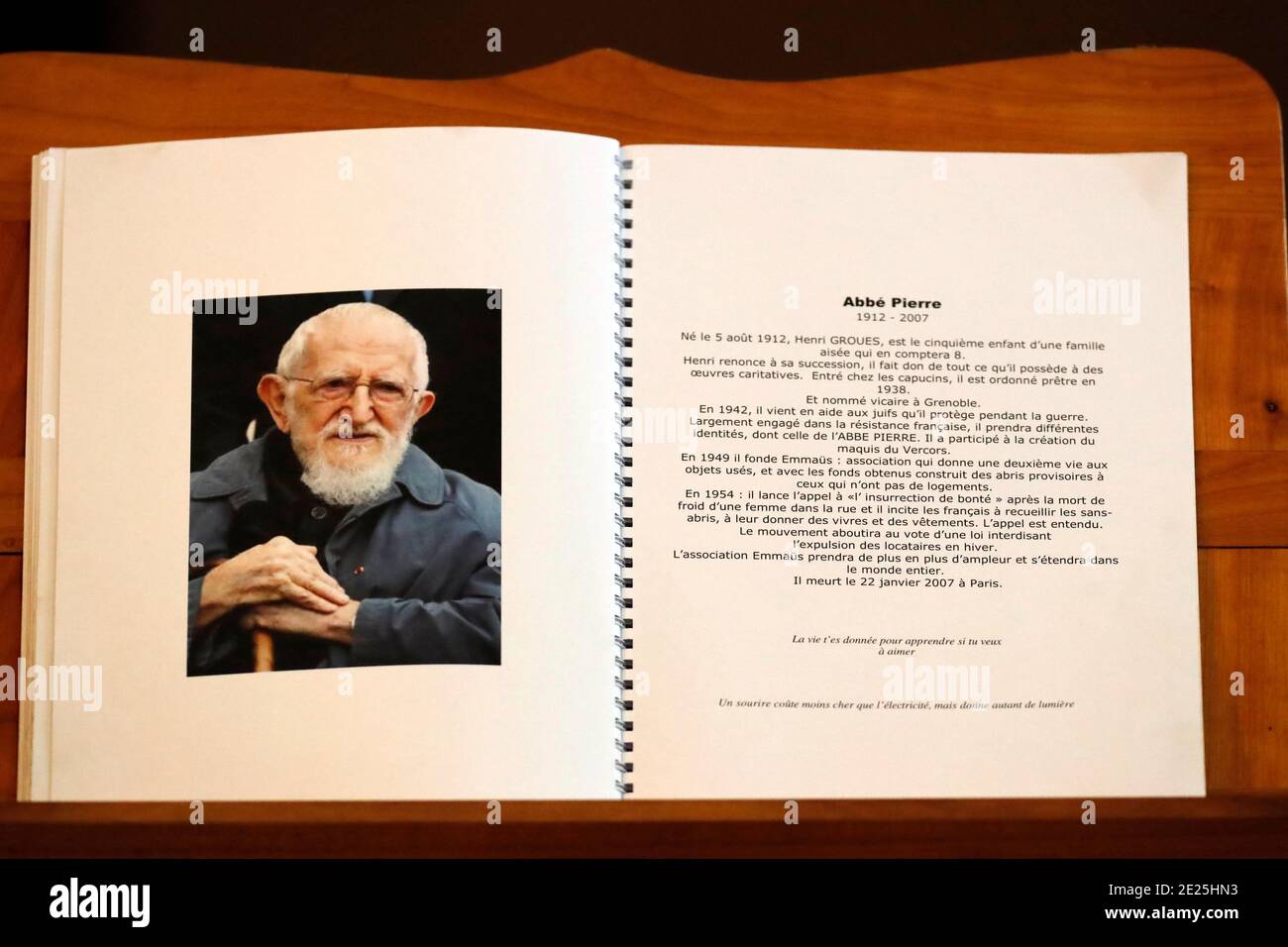 Abbe Pierre ( 1912 - 2007 ). In 1949, he founded the Emmaus movement ...